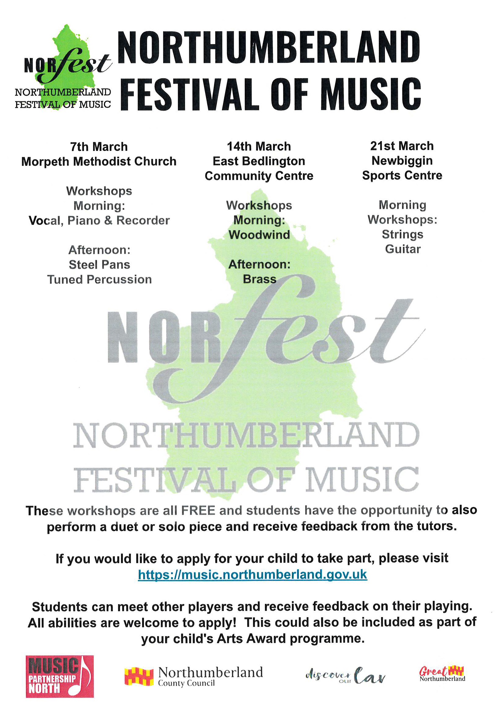 Northumberland Music Festival 2020 #norfest - Newbiggin by the Sea Town ...
