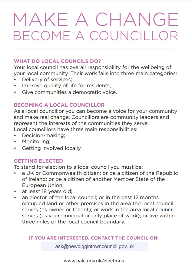 Becoming a Town Councillor - Newbiggin by the Sea Town Council