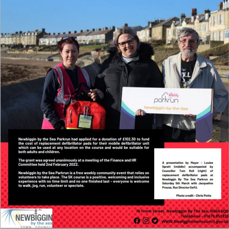 A Presentation - Newbiggin By The Sea Parkrun - Newbiggin by the Sea ...