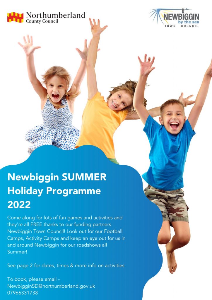 Newbiggin Summer Holiday Programme 2022 - Newbiggin by the Sea Town Council