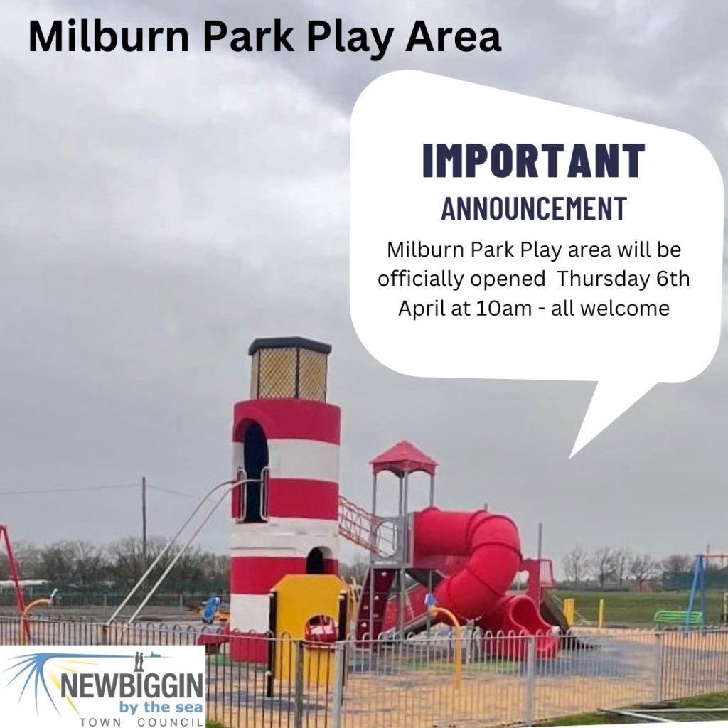Milburn Park Play Area Official Opening - Newbiggin by the Sea Town Council