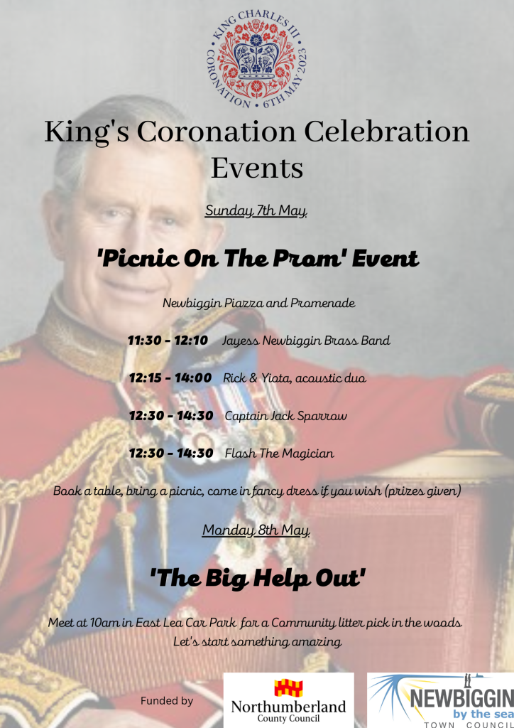 King's Coronation Weekend Events - Newbiggin by the Sea Town Council