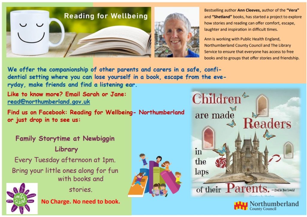 Reading for Wellbeing - Newbiggin by the Sea Town Council