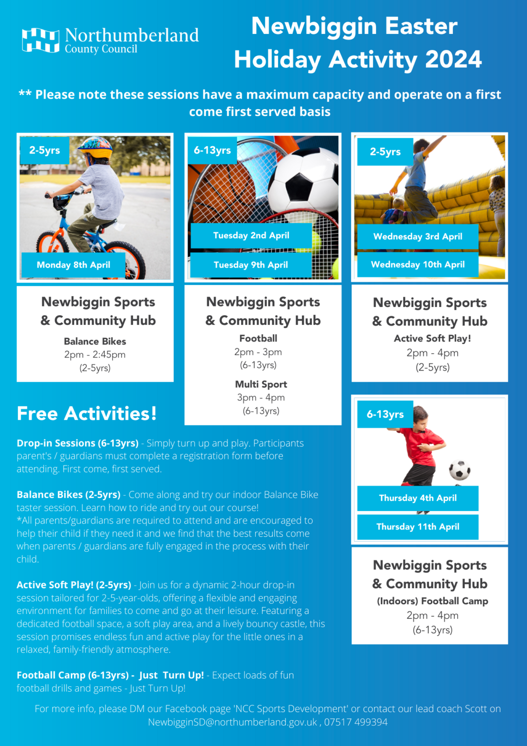 Newbiggin Easter Holiday Leisure Programme 2024 - Newbiggin by the Sea ...