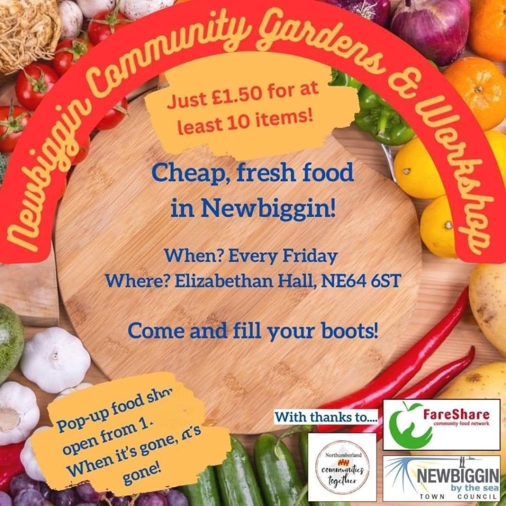 Pop up Food Shop - Newbiggin by the Sea Town Council
