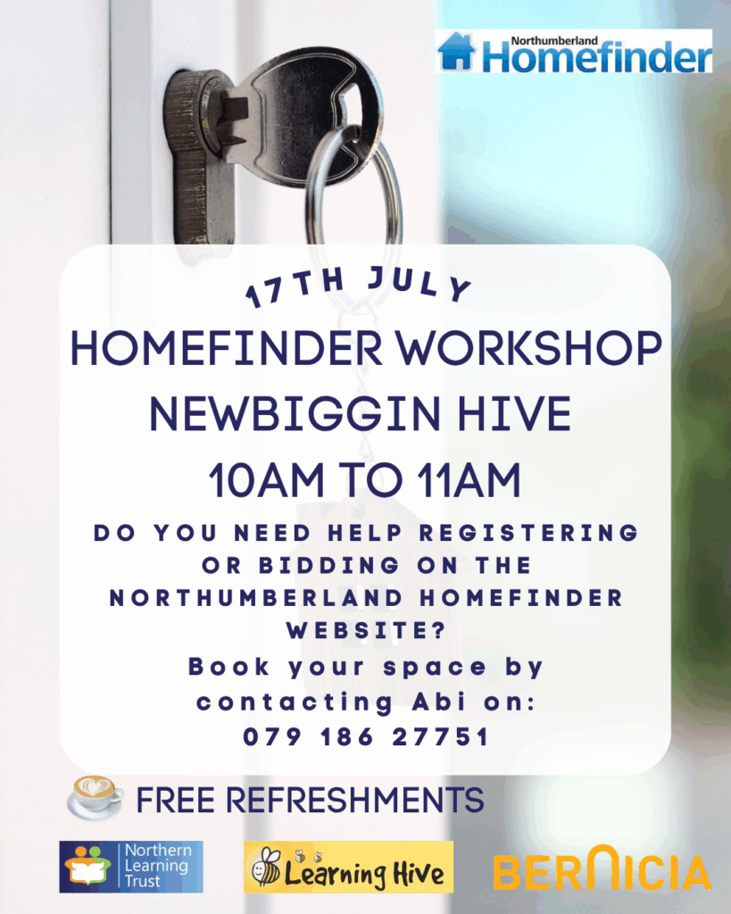 Homefinder Workshop - Newbiggin by the Sea Town Council