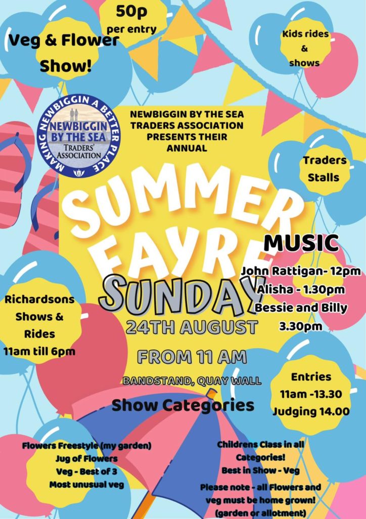 Annual Summer Fayre - Newbiggin by the Sea Town Council