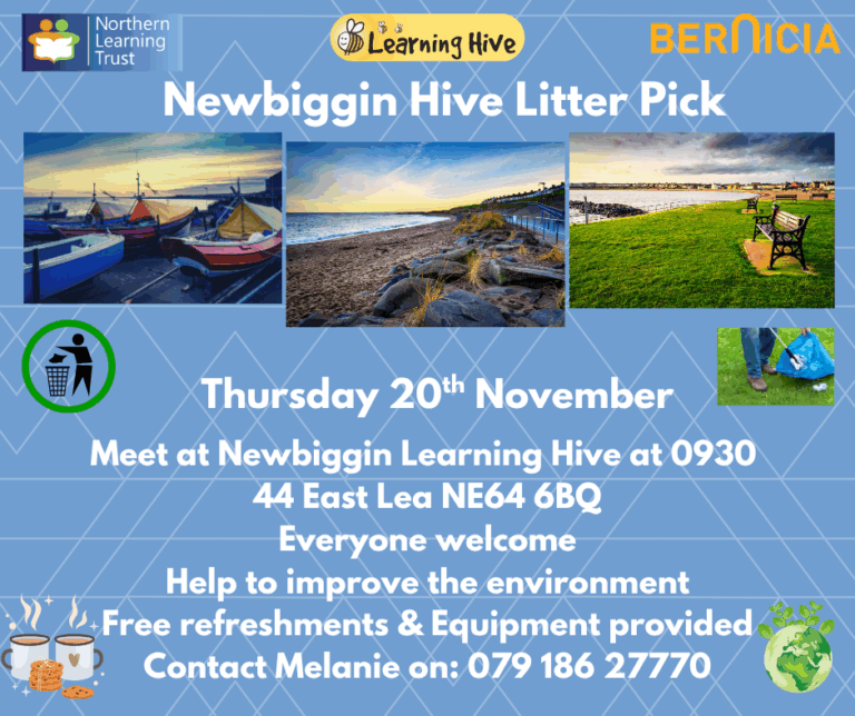 Newbiggin Hive Litter Pick - Newbiggin by the Sea Town Council