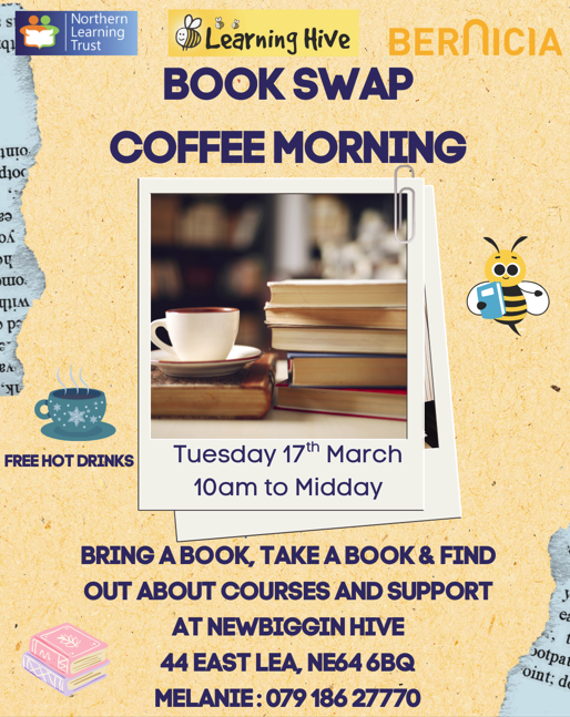 Book Swap Coffee Morning - Newbiggin by the Sea Town Council